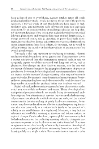 Ecosystems And Human Wellbeing A Framework For Assessment Millennium ...