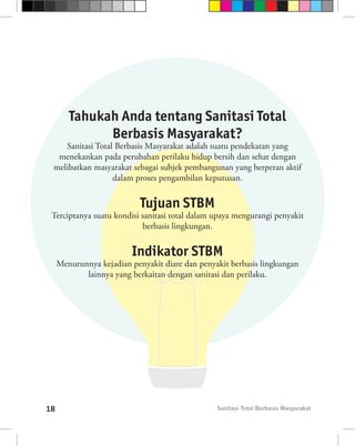 Sanitasi Total Berbasis Masyarakat (STBM). Buklet | PDF