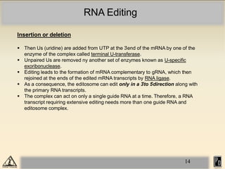 1088873494RNA Editing: RNA Editing and CRISPR technology | PPT