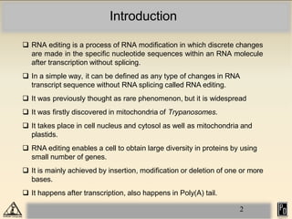 1088873494RNA Editing: RNA Editing and CRISPR technology | PPT