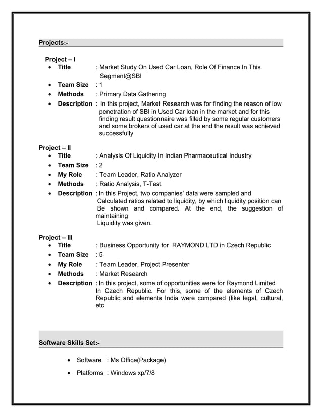 sumit resume | DOC