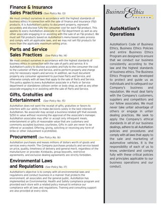 CodeofEthicsProgram auto nation | PDF