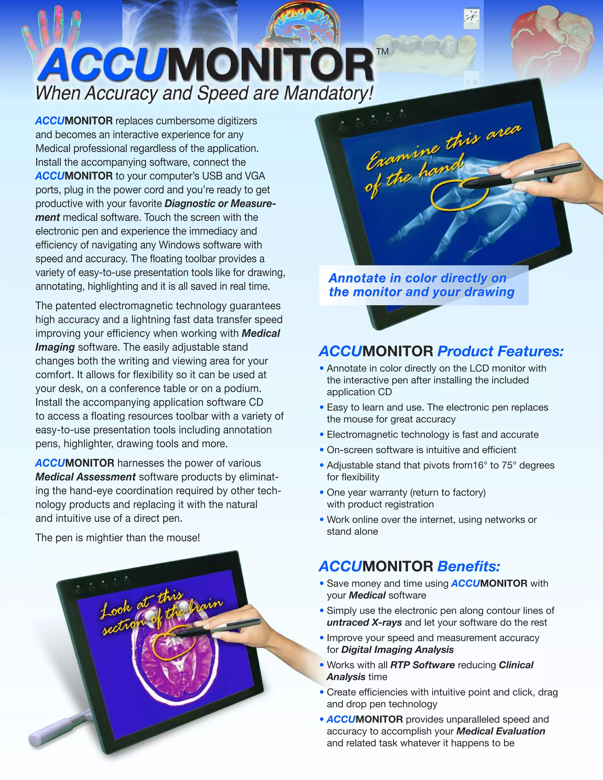 Numonics Interactive Monitor for Medical Use | PDF