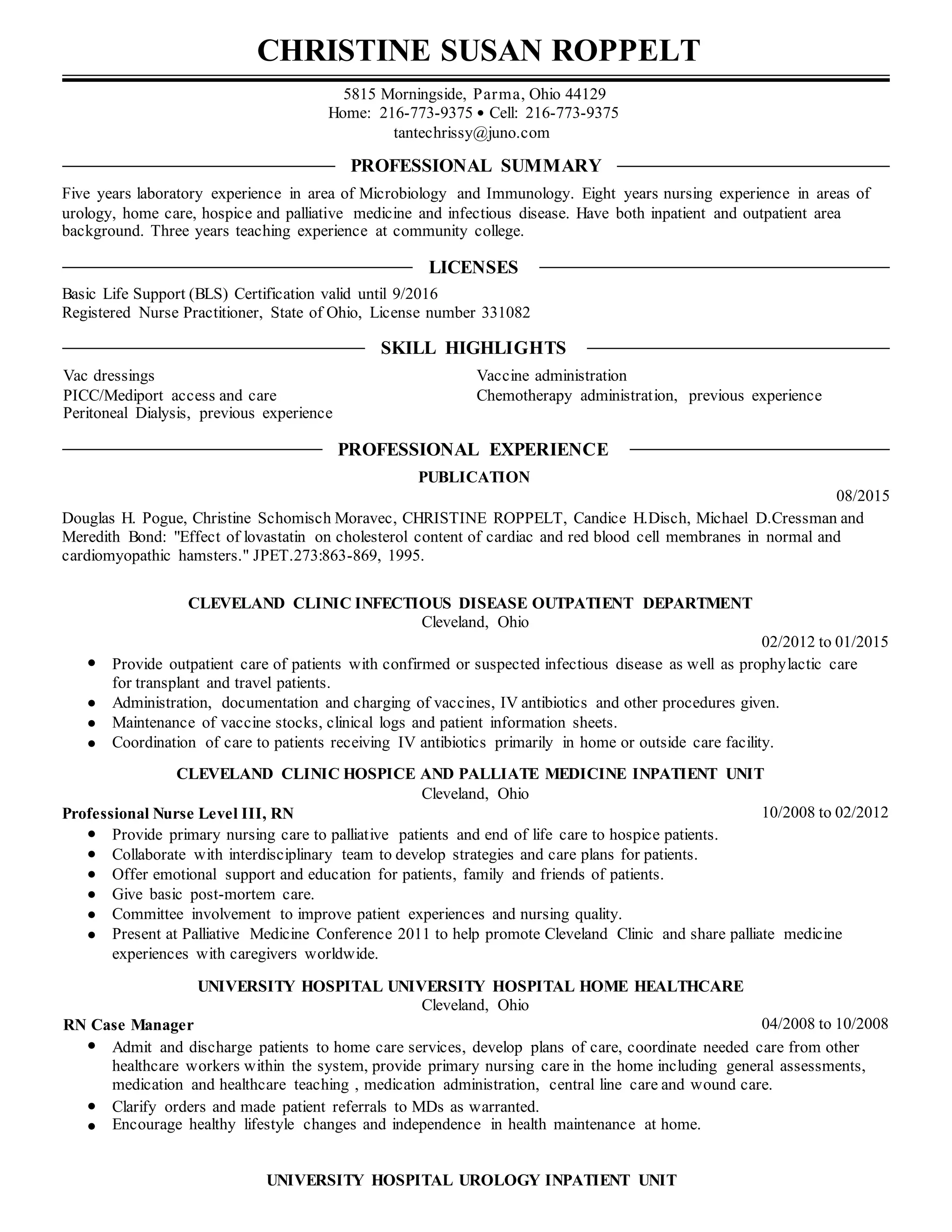 Christine Susan Roppelt resume 2015 | DOCX