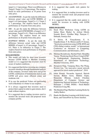 A Study on Prediction of Share Price by Using Machine Learning LSTM ...