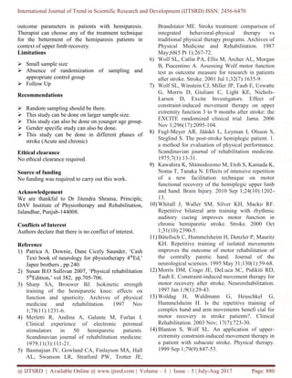 Comparison between Effectiveness of Hand Arm Bimanual Intensive ...