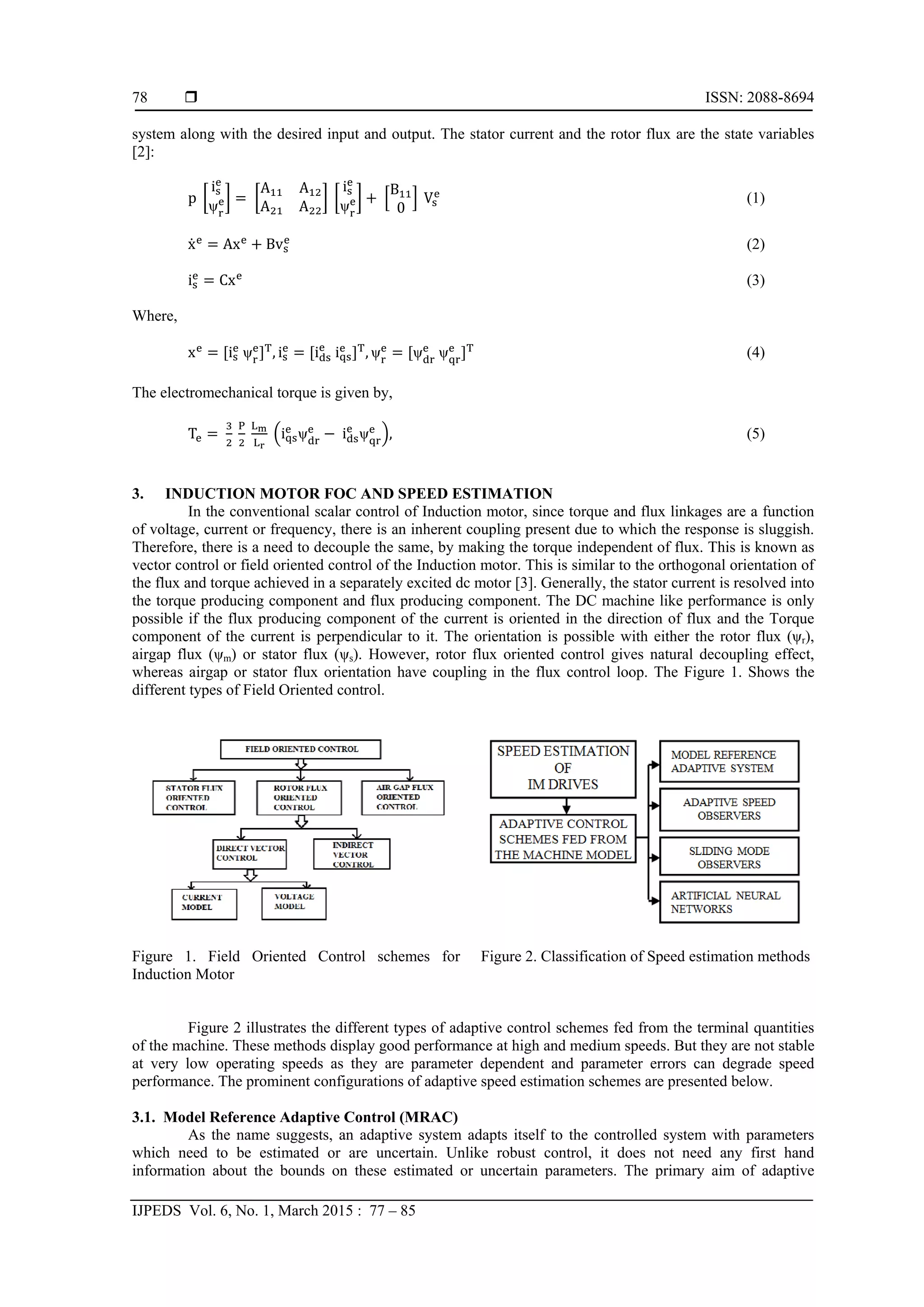 Effect Of Parametric Variations And Voltage Unbalance On Adaptive Speed Estimation Schemes For