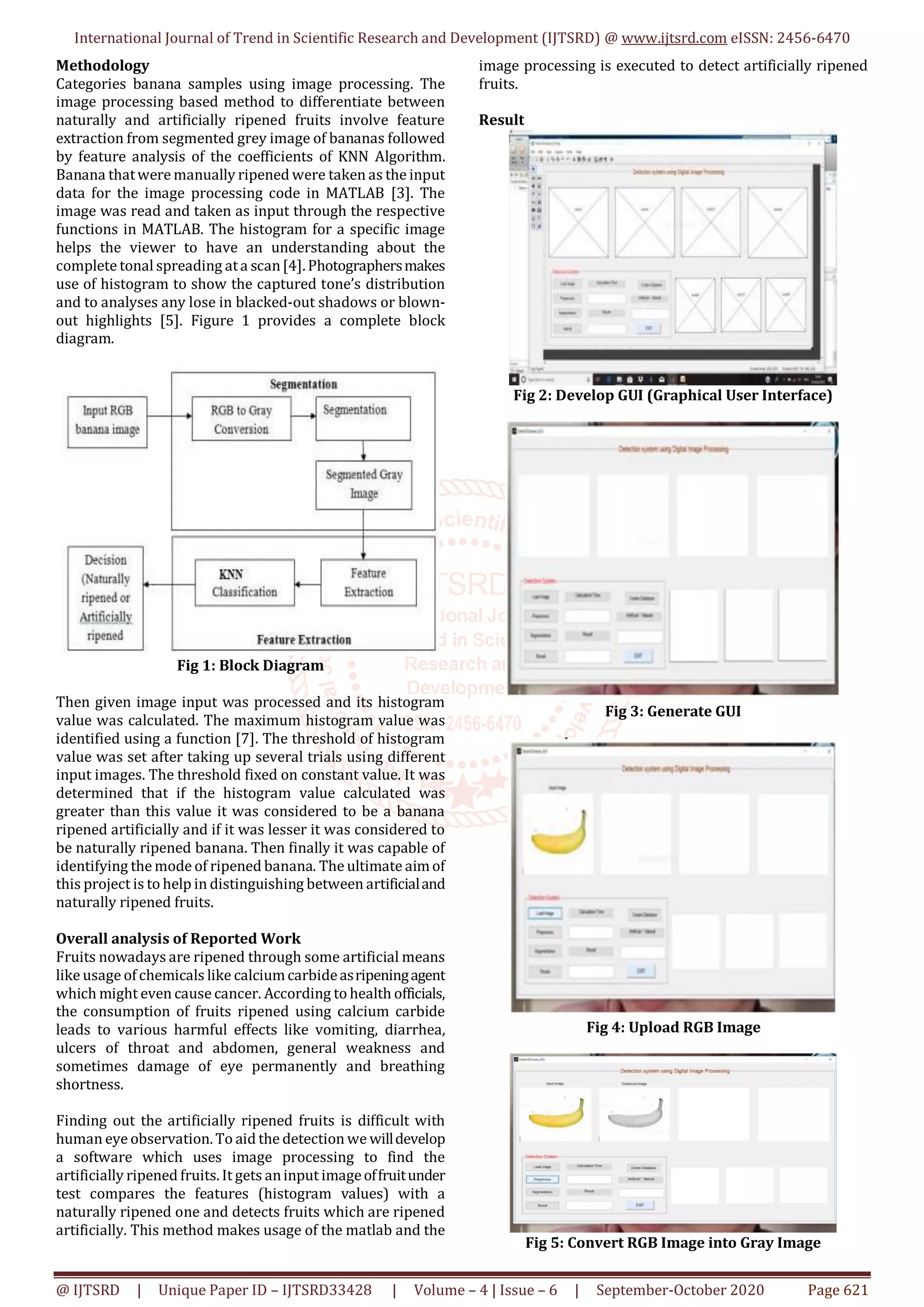 Identification of Artificially Ripened Fruits using MATLAB | PDF