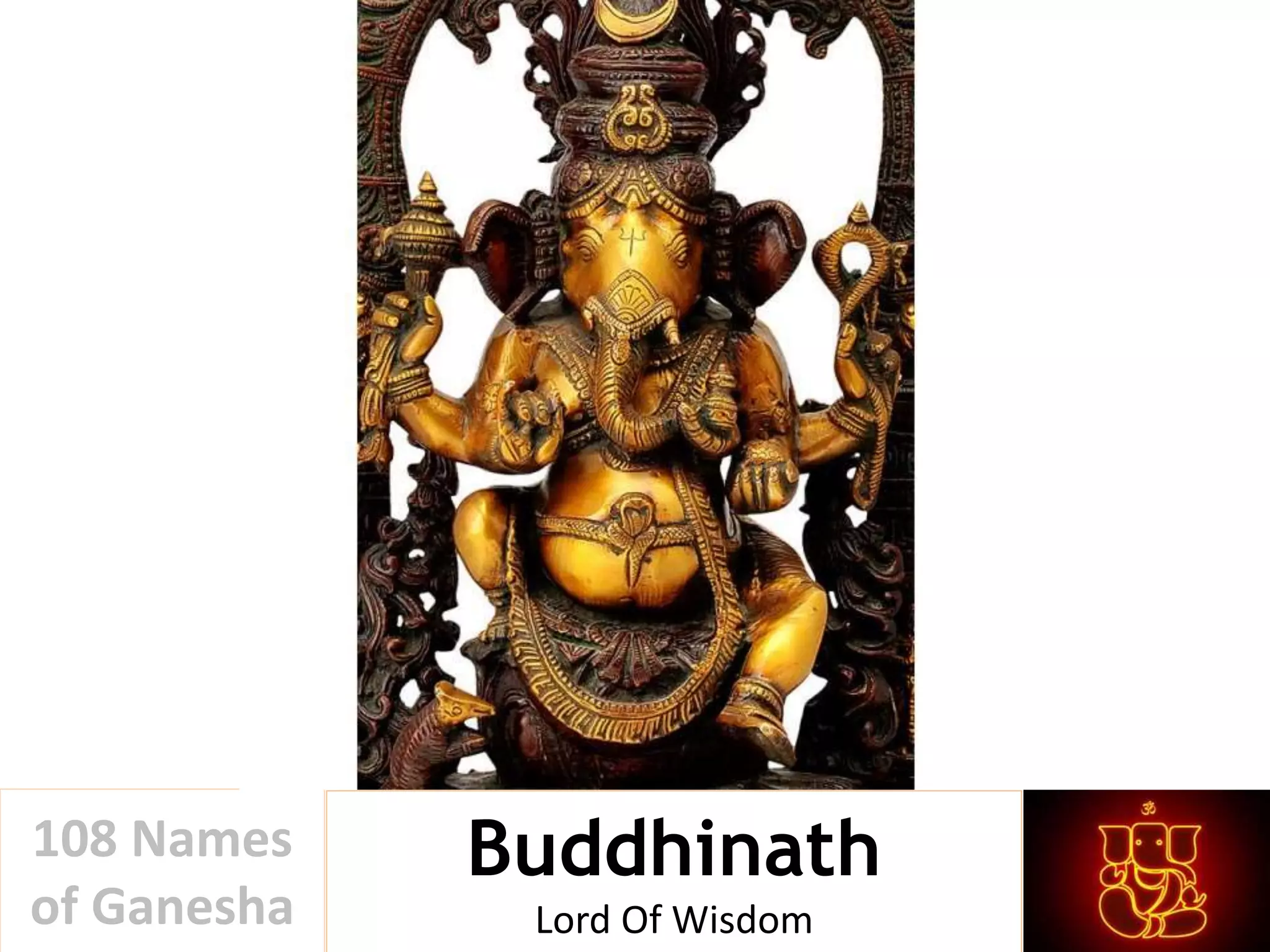 108 Names Of Lord Ganesha | PPTX