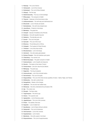 108 names of Lord Shiva (Hindu Spirituals).pdf | Hinduism | Religion ...