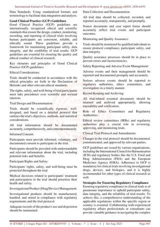 Regulatory Landscape and Compliance in Clinical Research | PDF