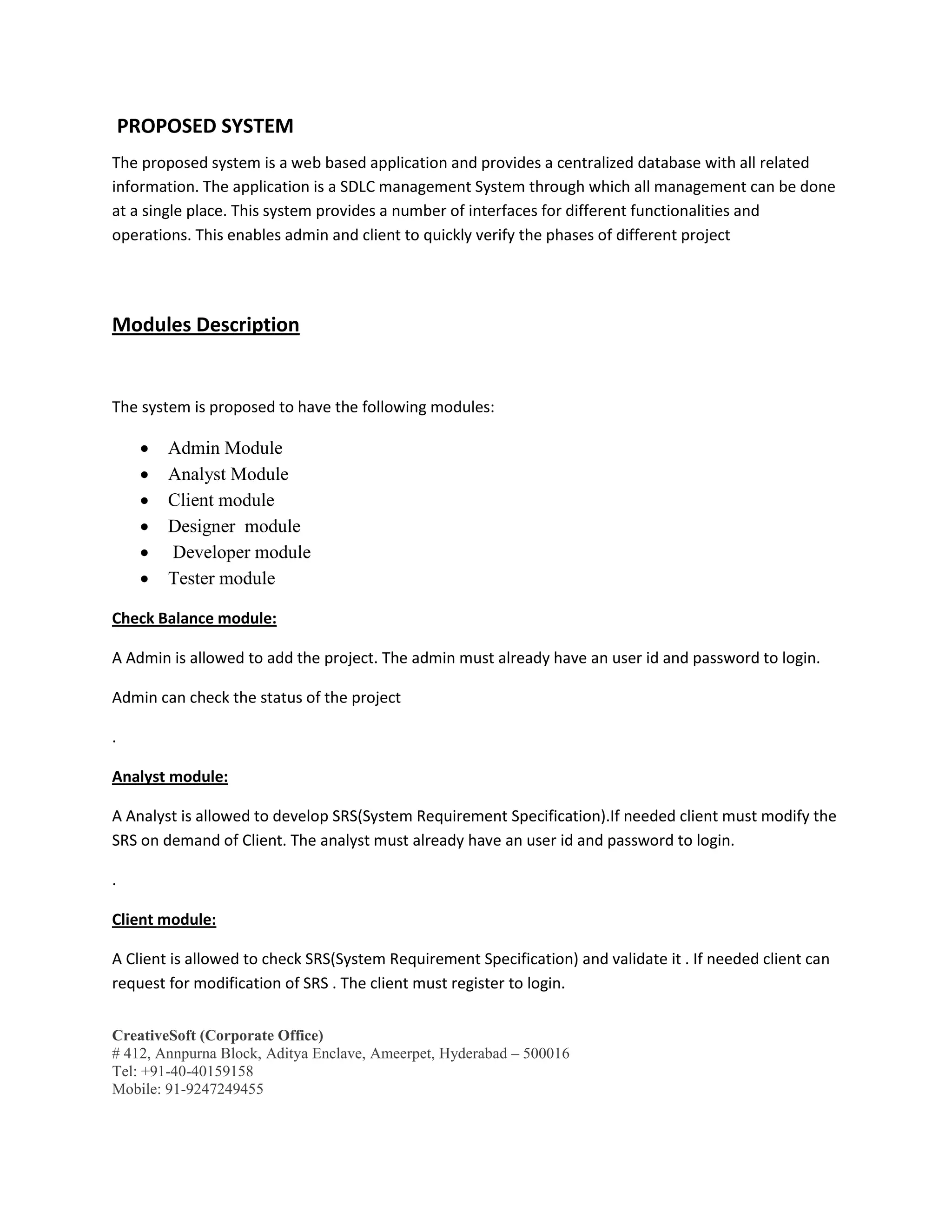 sdlc management system abstract 2017 | PDF | Operating Systems | Computer Software and Applications