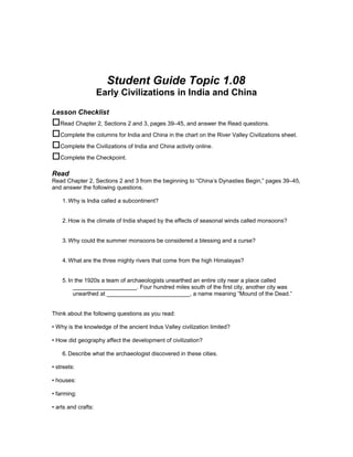 1 08 student guide | PDF