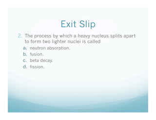 10/8 What is a nuclear reaction? | PDF | Chemistry | Science