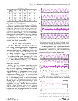 PI with Fuzzy Logic Controller based APLC for compensating harmonic and reactive power | PDF