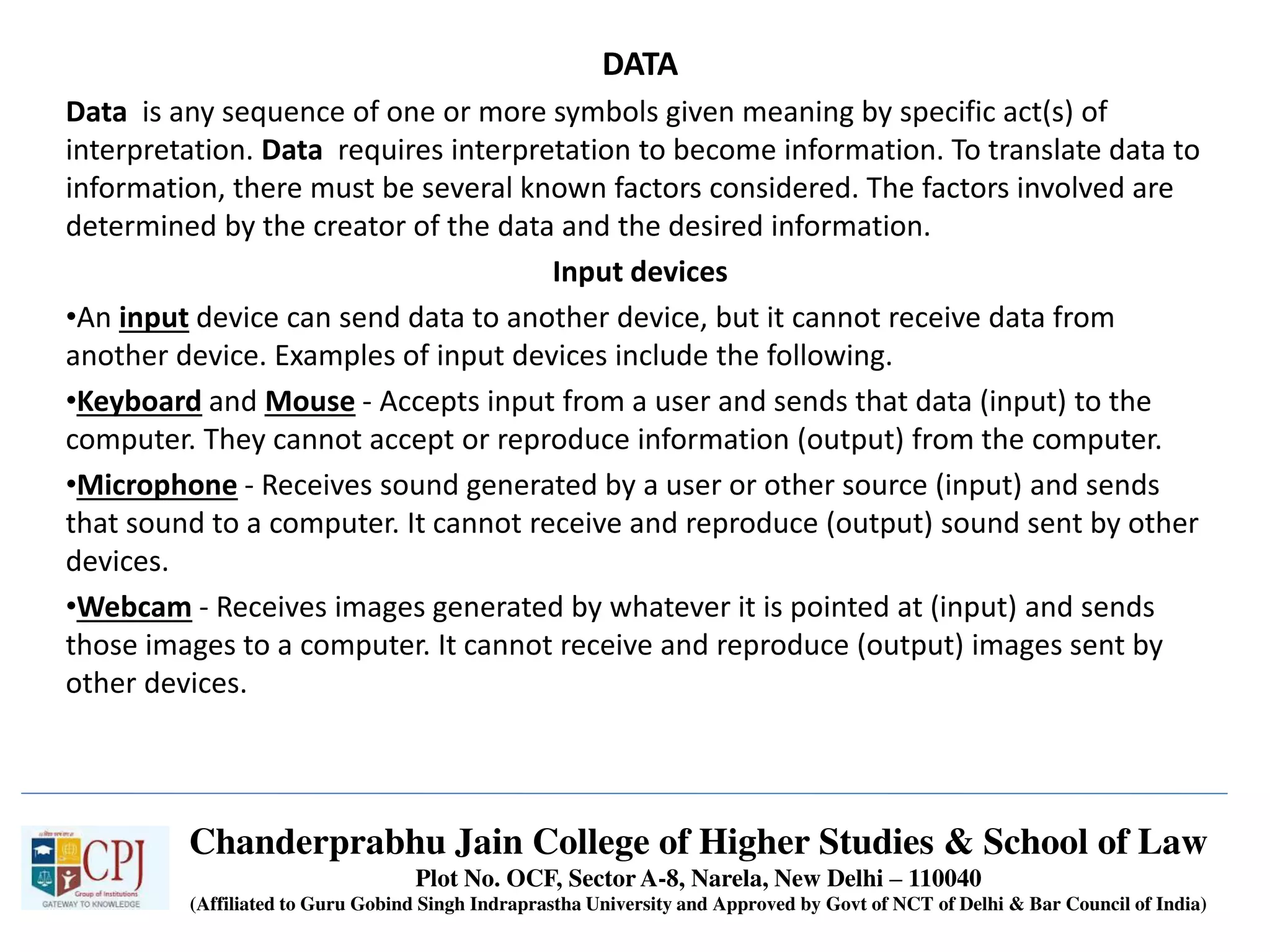 Computer Application | PPT