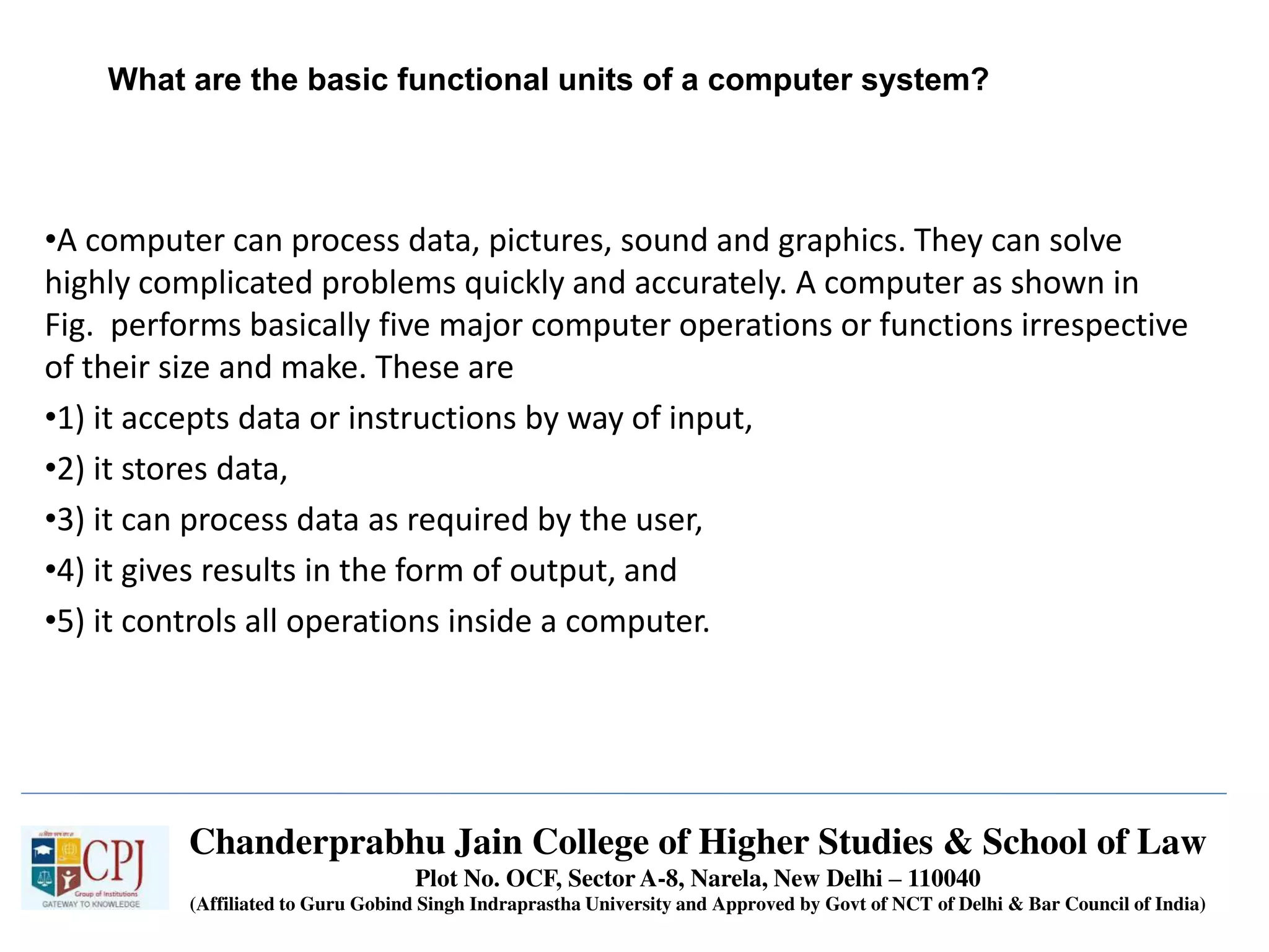 Computer Application | PPT