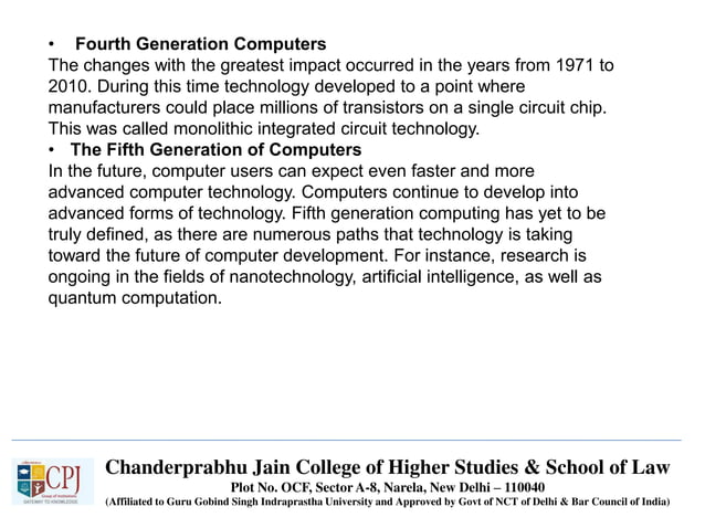 Computer Application | PPT