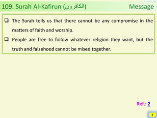 Al Quran (Chapter 109): Surah Al-Kafirun [The Disbelievers] | PPT