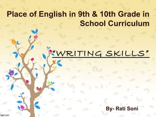 Writing Standards for Grade 9th & 10th | PPT