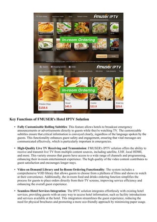 6 Best Hotel IPTV Solution Suppliers in New Delhi, INDIA | PDF