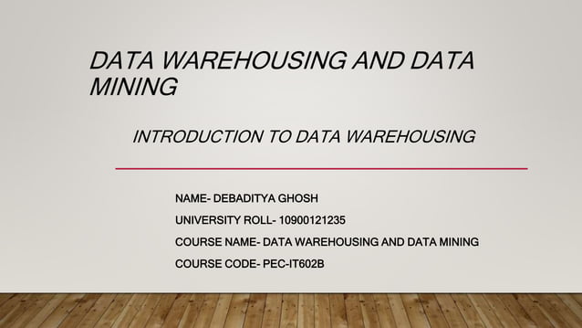 Data warehouse and data mining.pptx | Free Download