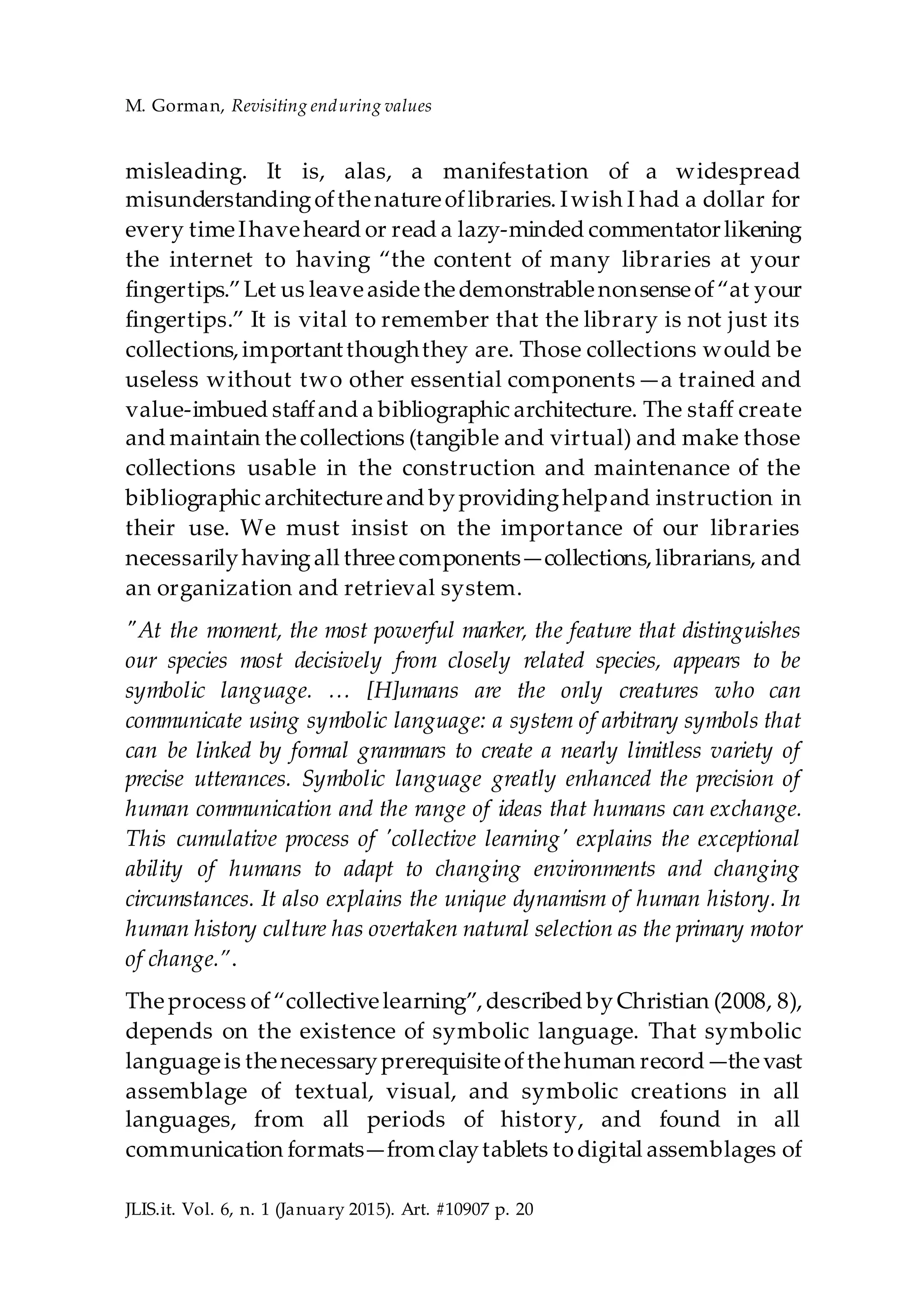 Revisiting enduring values | PDF