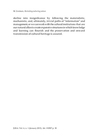 Revisiting enduring values | PDF