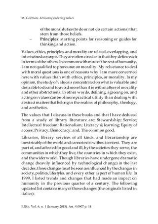 Revisiting enduring values | PDF