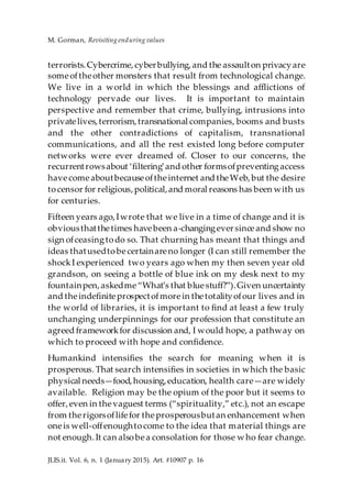 Revisiting enduring values | PDF