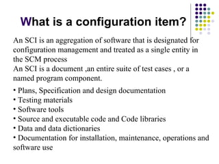 Software configuration management of students | PPT