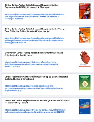 Resynchronization And Defibrillation For Heart Failure A Practical ...