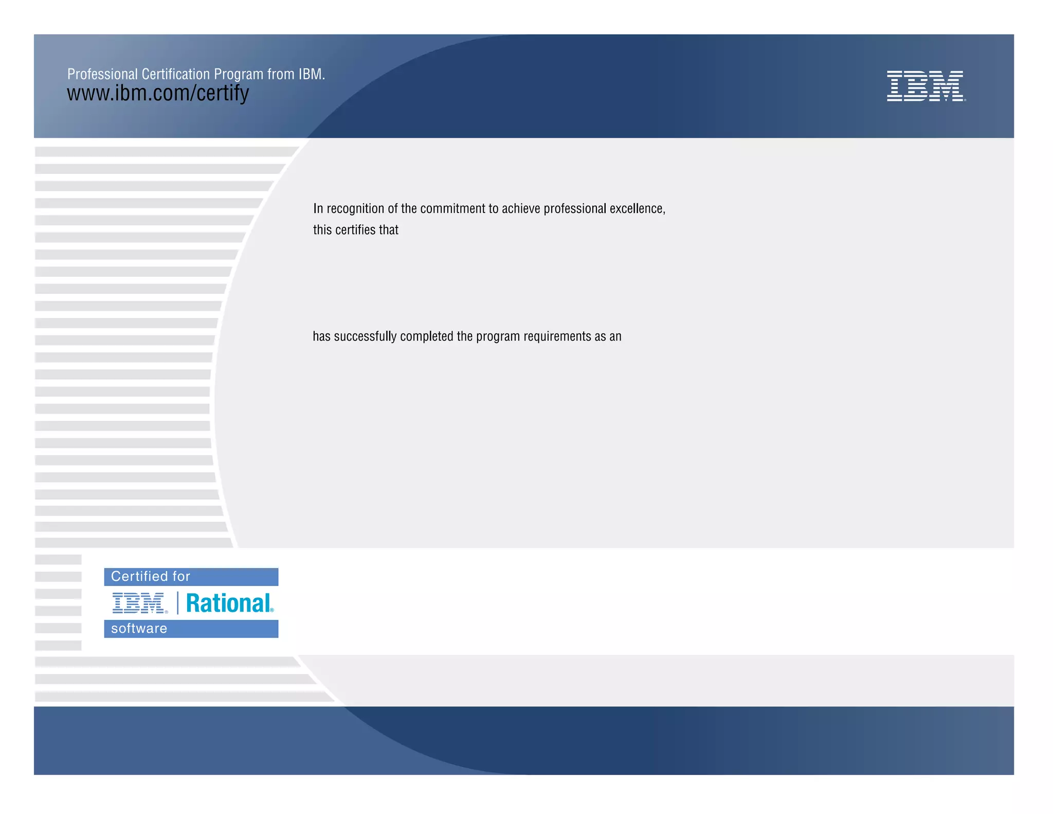 IBM Certified Associate Developer | PDF