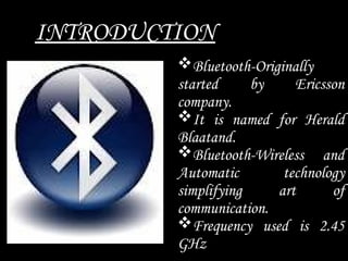 Bluetooth-Technology power presentations | PPT