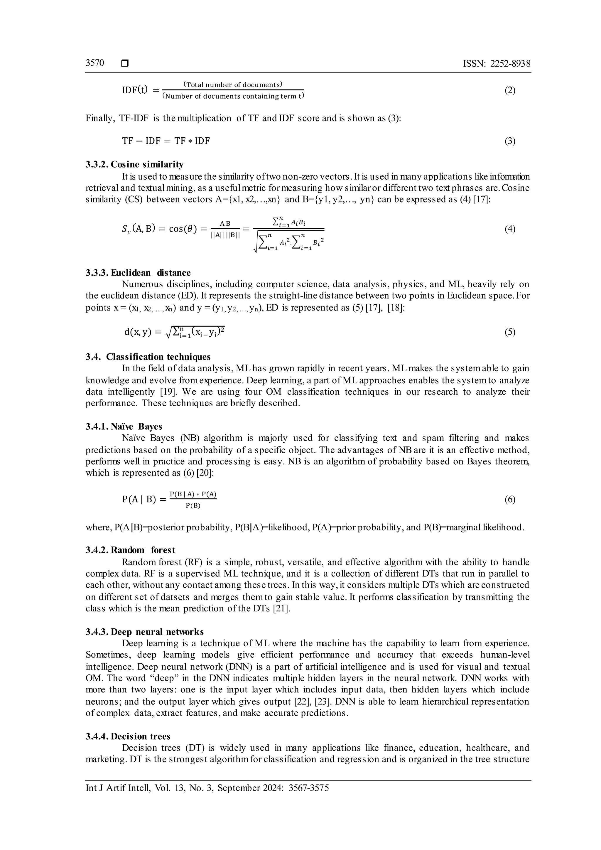 Optimization of opinion mining classification techniques using dragonfly algorithm | PDF