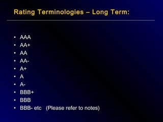 Credit Rating Process | PPT