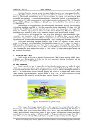 Weeds detection efficiency through different convolutional neural ...