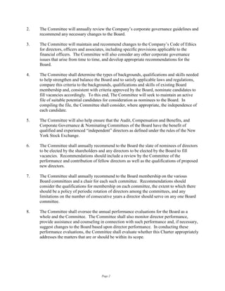 CHS Corporate Governance and Nominating Committee | PDF | Business ...