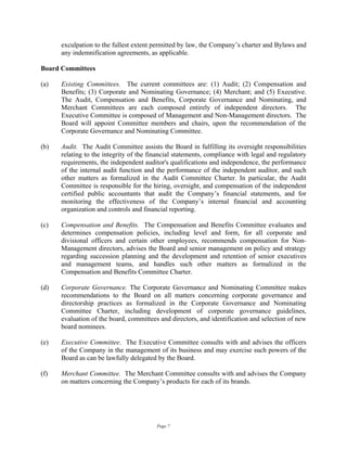 CHS Corporate Governance Guidelines | PDF