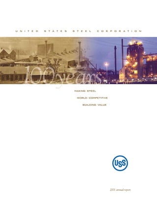U.S. Steel annual reports 2001 | PDF