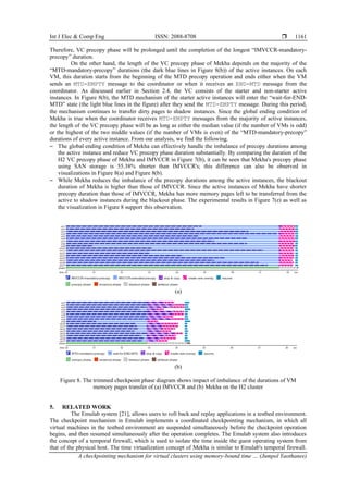 A checkpointing mechanism for virtual clusters using memory- bound time-multiplexed data ...