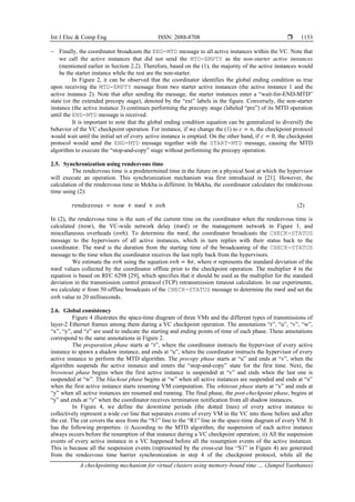 A checkpointing mechanism for virtual clusters using memory- bound time-multiplexed data ...