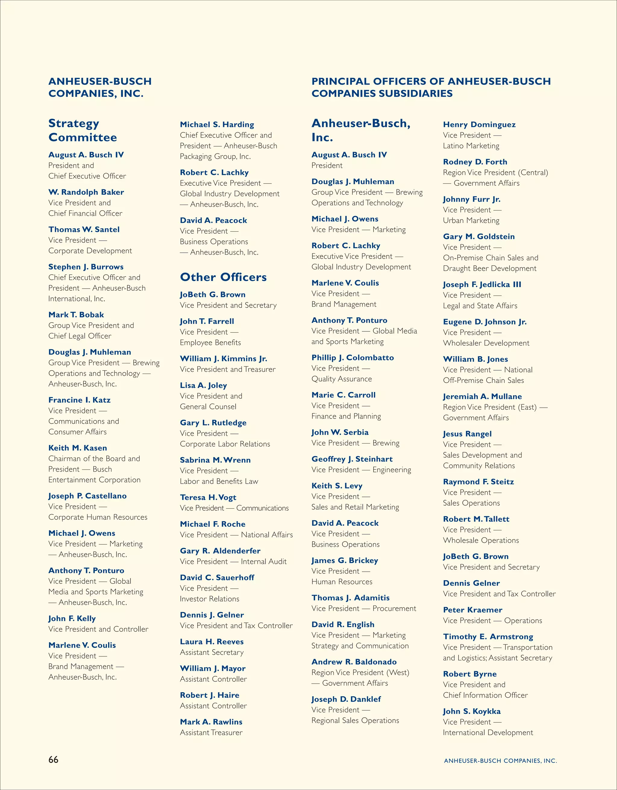 anheuser-busch 2006AR_InvestorOtherInfo | PDF