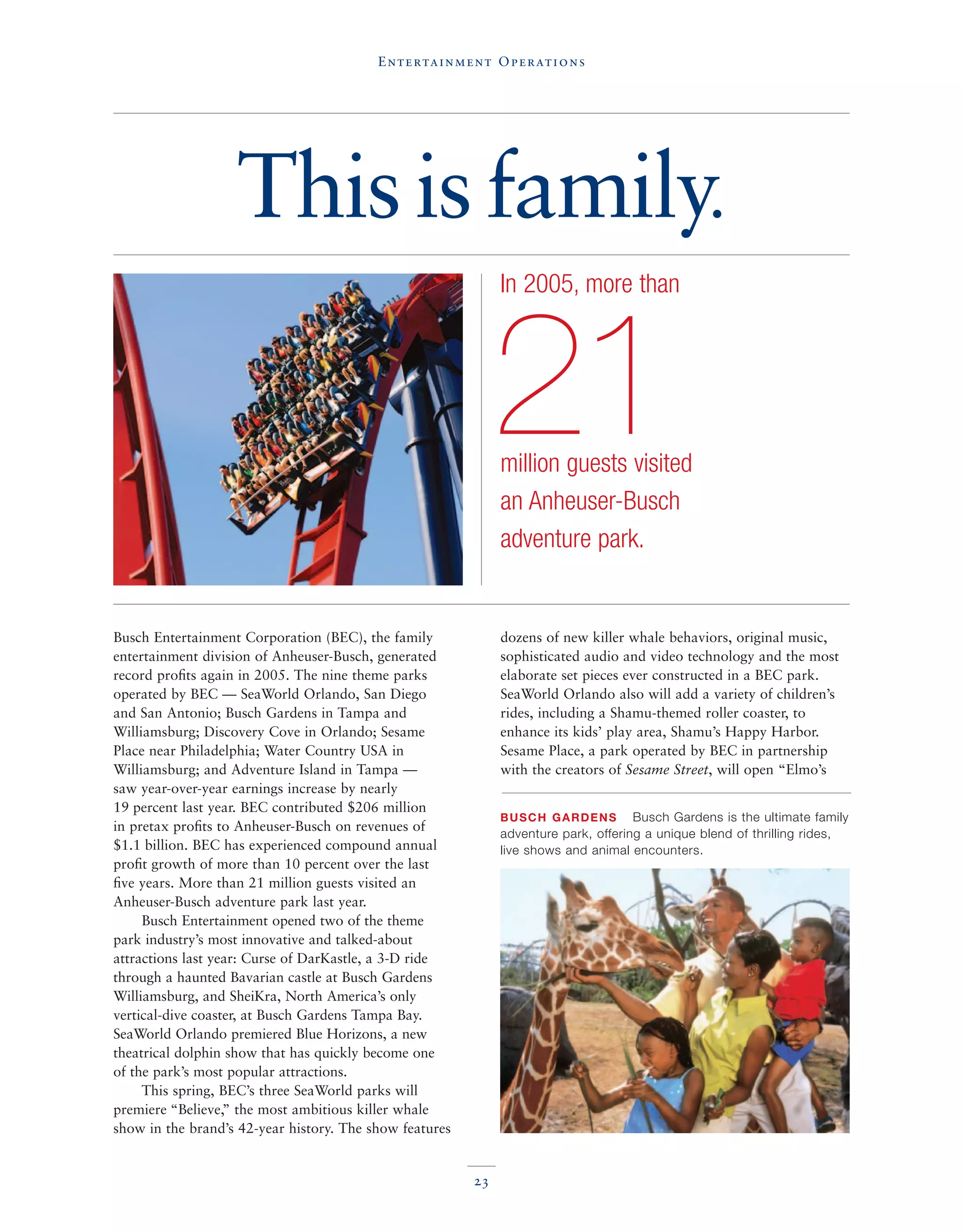 anheuser-busch 2005AR_EntertainmentOperations | PDF