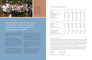 kohl's annual reports 2005 | PDF