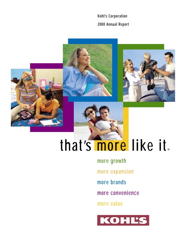 kohl's annual reports2000 | PDF