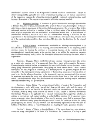 nike bylaws | PDF