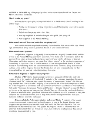 itw 2008proxy | PDF