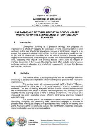 109369_MacmotES narrative report on contingency planning.docx