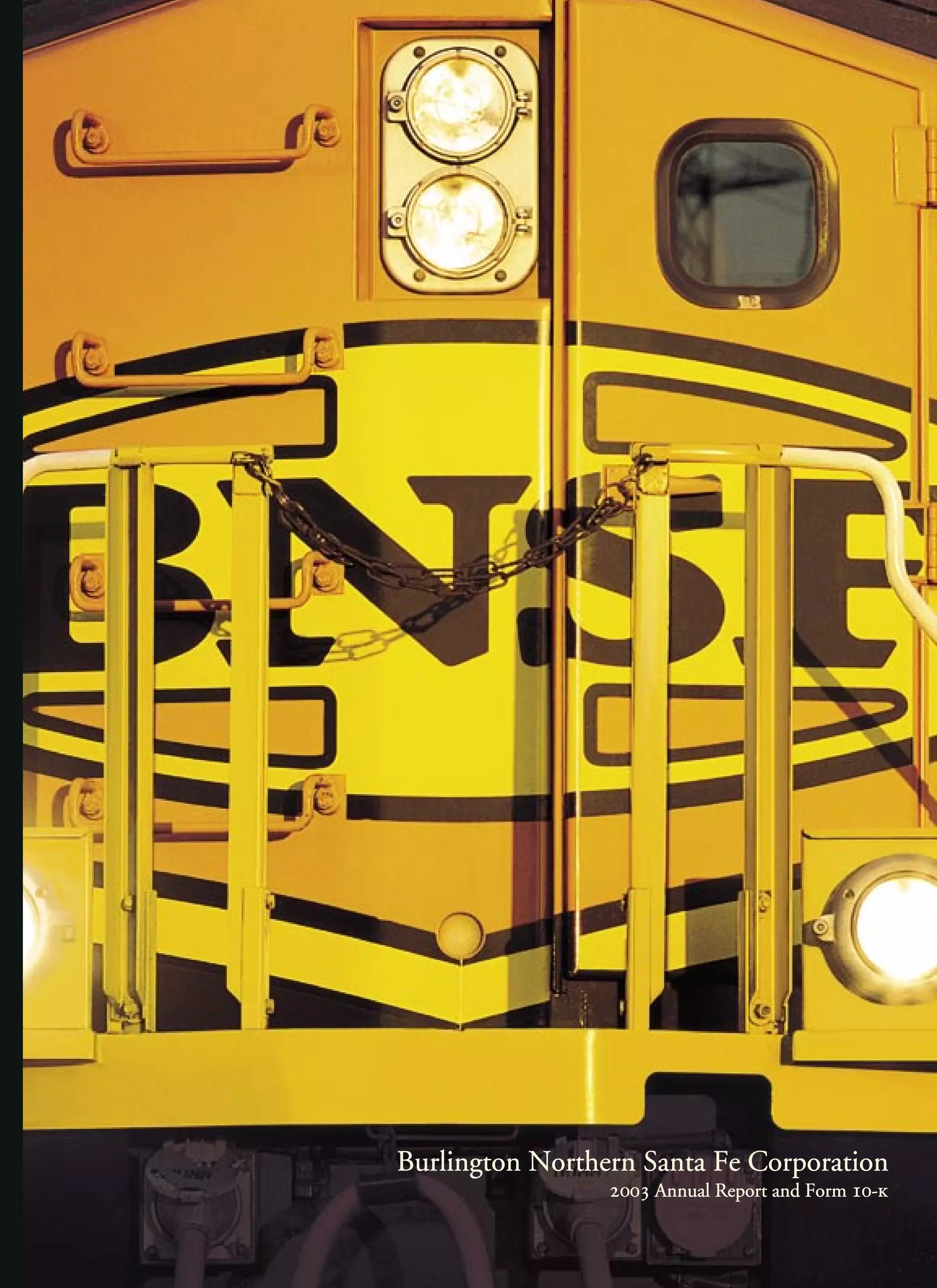 BNSF 2003 annrpt | PDF | Rail Travel | Travel Type